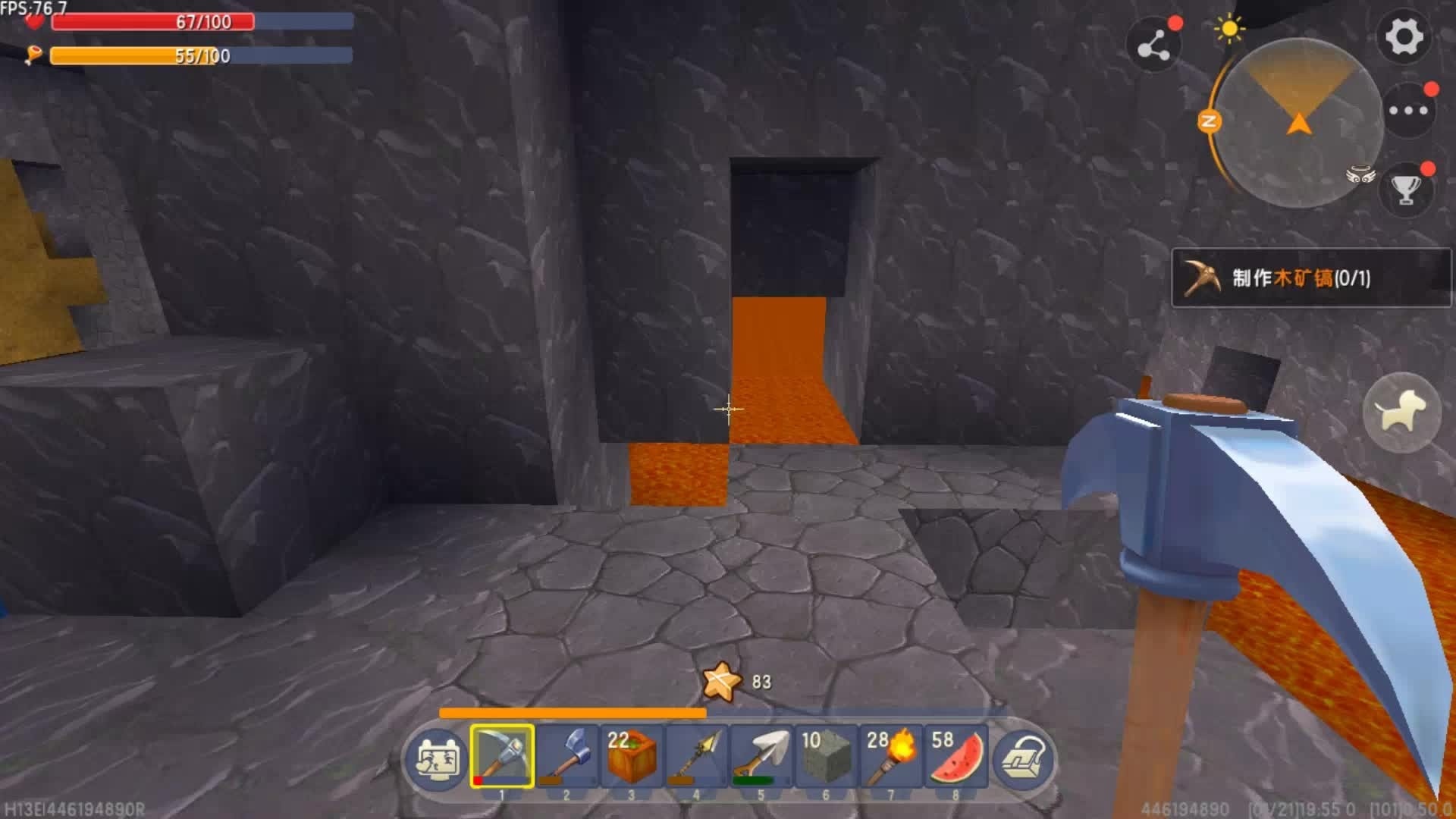 迷你世界生存:我在矿洞冒险,一个钻石都没有找到,还差点被淘汰