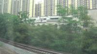 (车厢视角)乘坐K229次列车通过根竹站,到达贵港车站