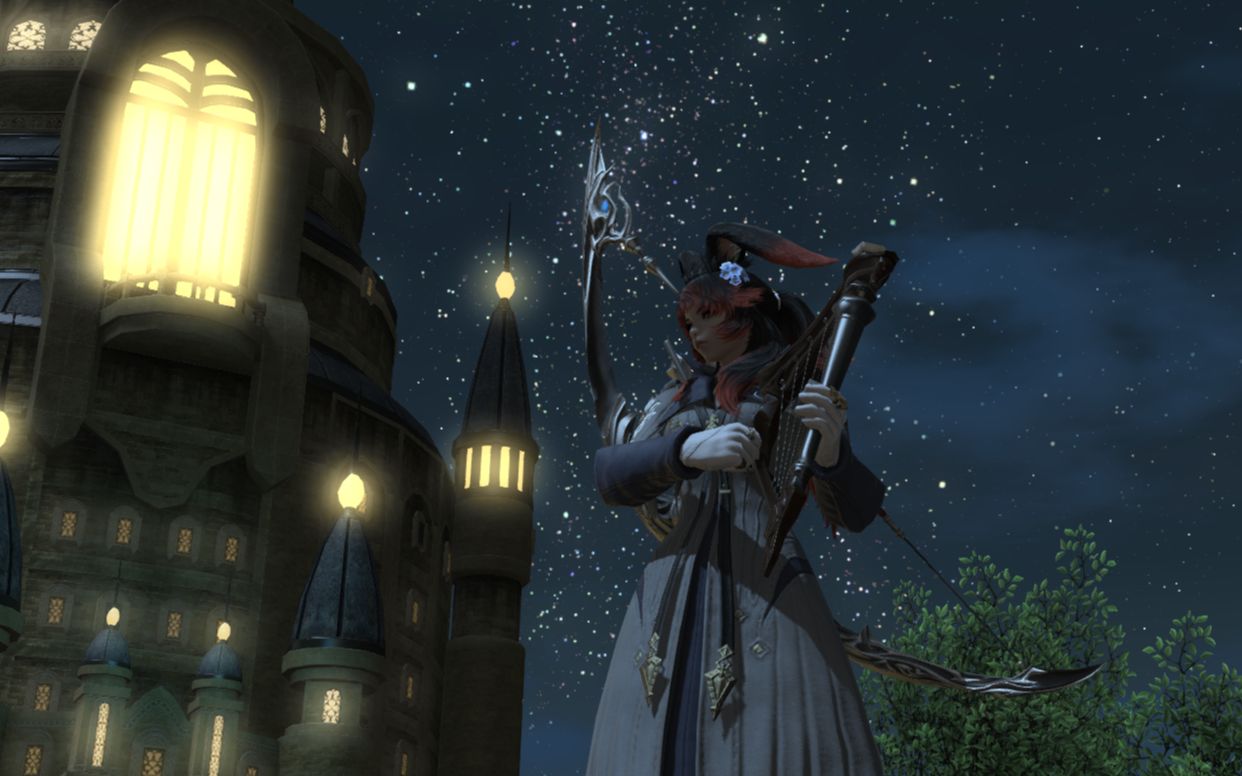 【最终幻想14】在FF14里用诗人和弹琴小精灵演奏伍伍慧的luna lullaby...