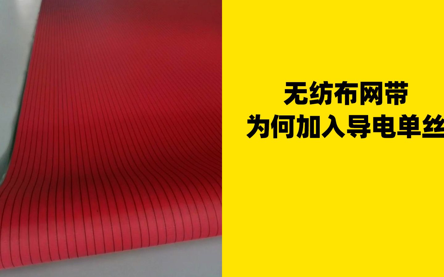 聚酯网带中为什么要加入导电单丝?#薄型无纺布 #聚酯网