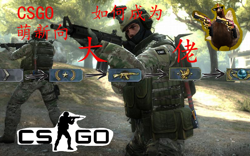 【CSGO萌新向】萌新看了都惊呆了(滑稽) 如何进阶CS高玩?(压枪+...