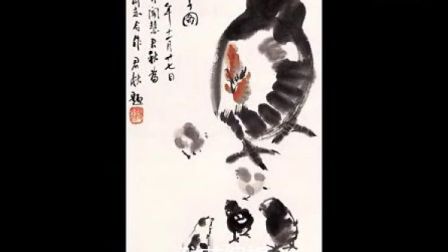 黄胄画鸡