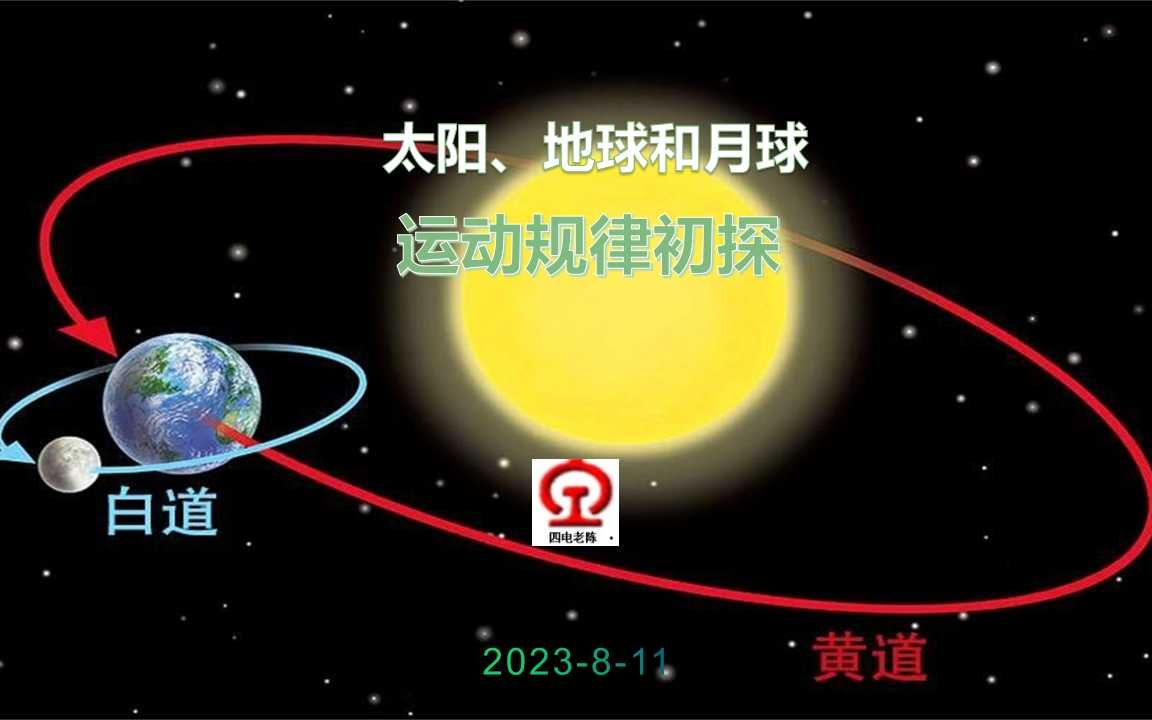 太阳、地球和月亮运动规律初探