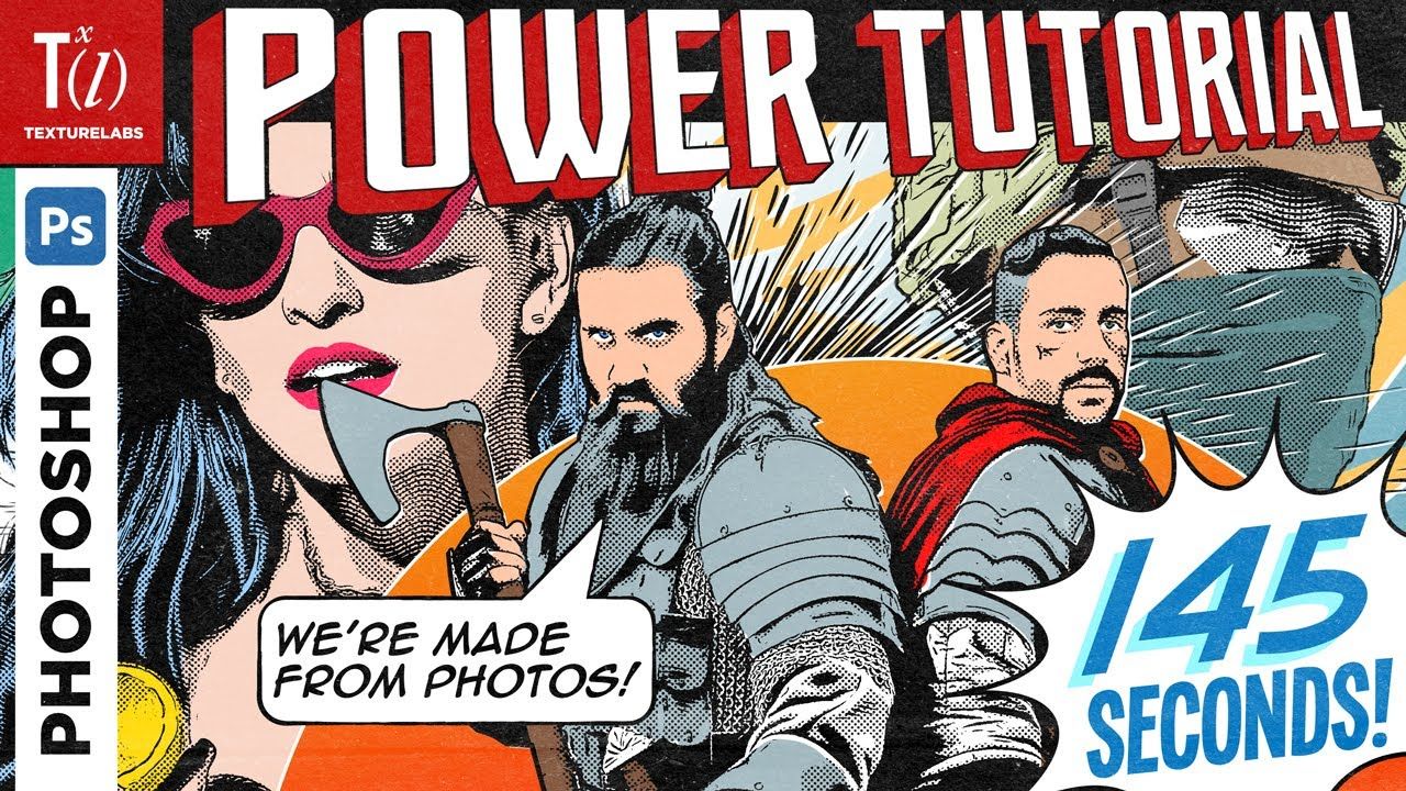 Photoshop 图片转漫画风格