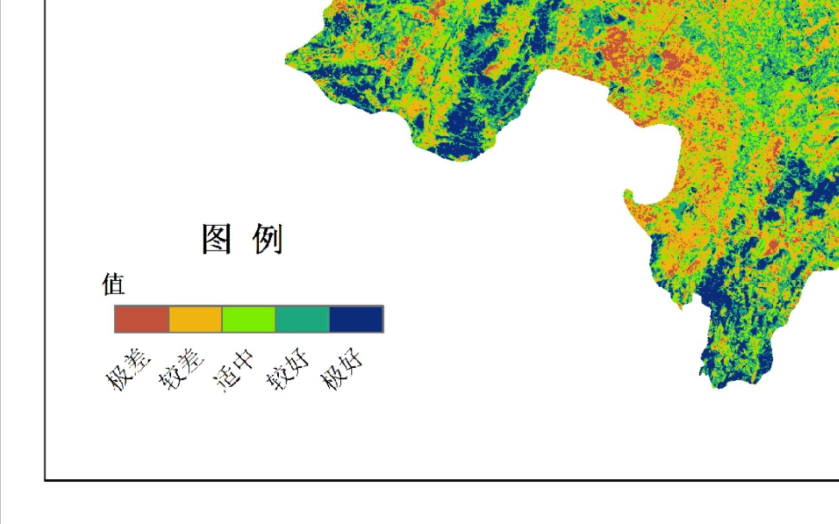 ArcGIS软件的纵向图例更改为横向图例