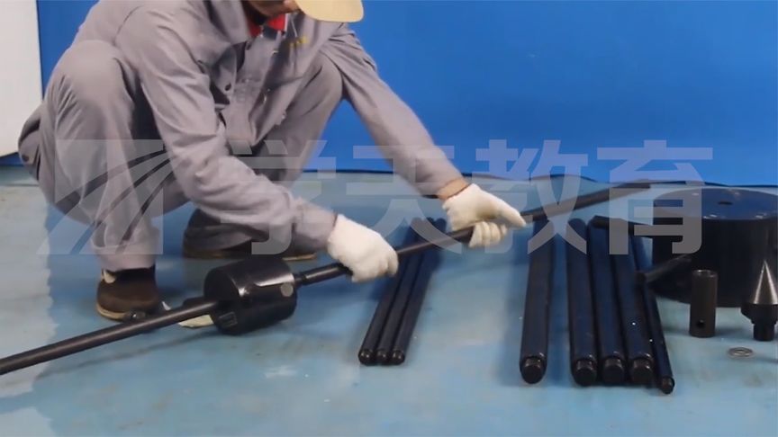 建造师施工动画详解,轻型动力触探仪,考试爱考案例题目