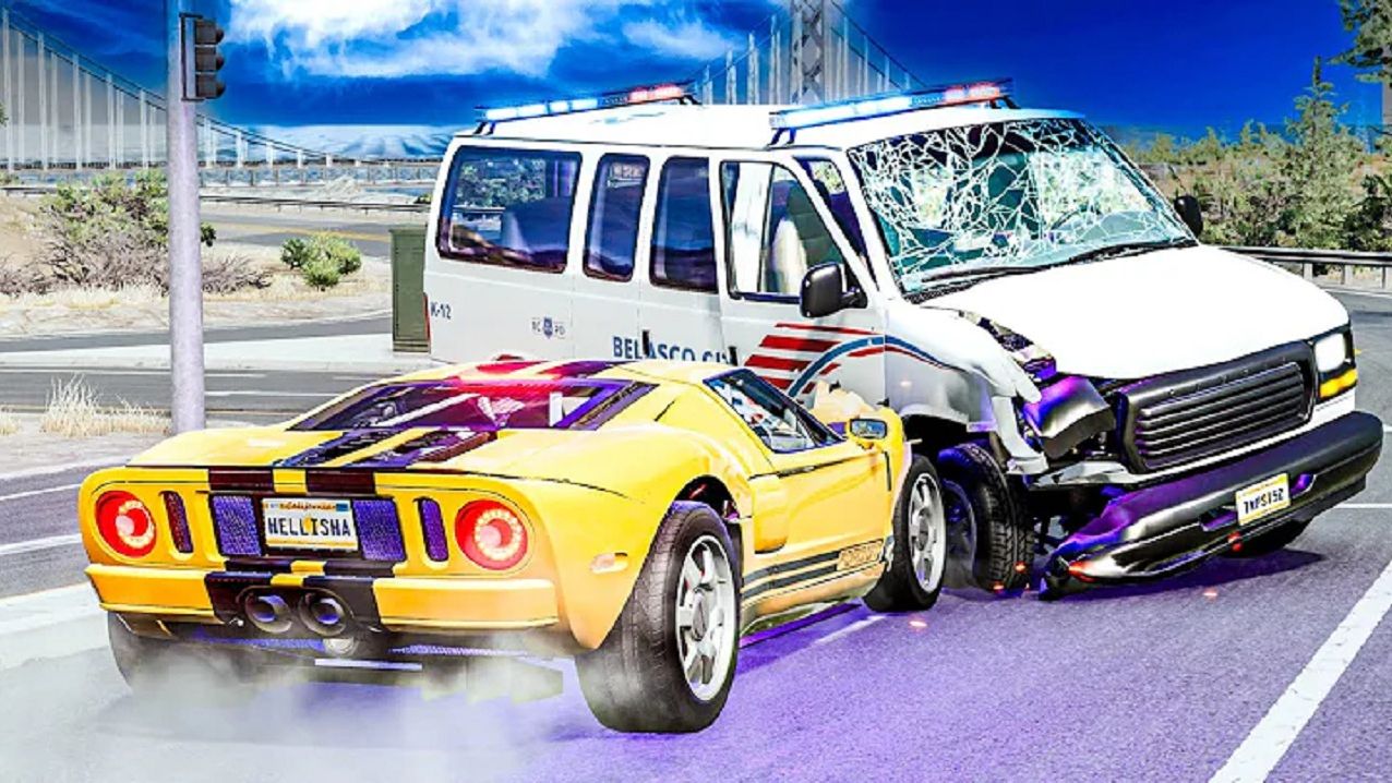 电影般的致命车祸事故合集模拟——当天天飞车有了真实的车损【...