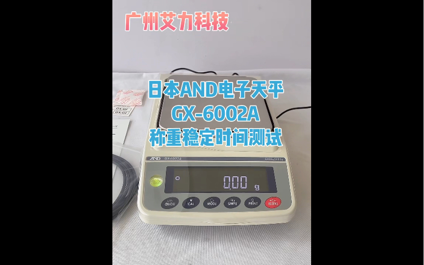日本and艾安得电子天平秤GX-6002A使用说明稳定性测试