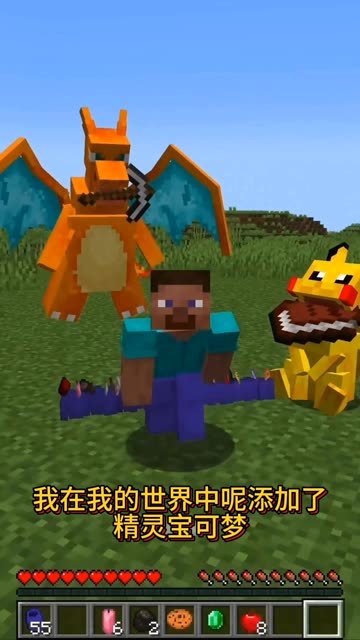 我在我的世界中添加了精灵宝可梦
