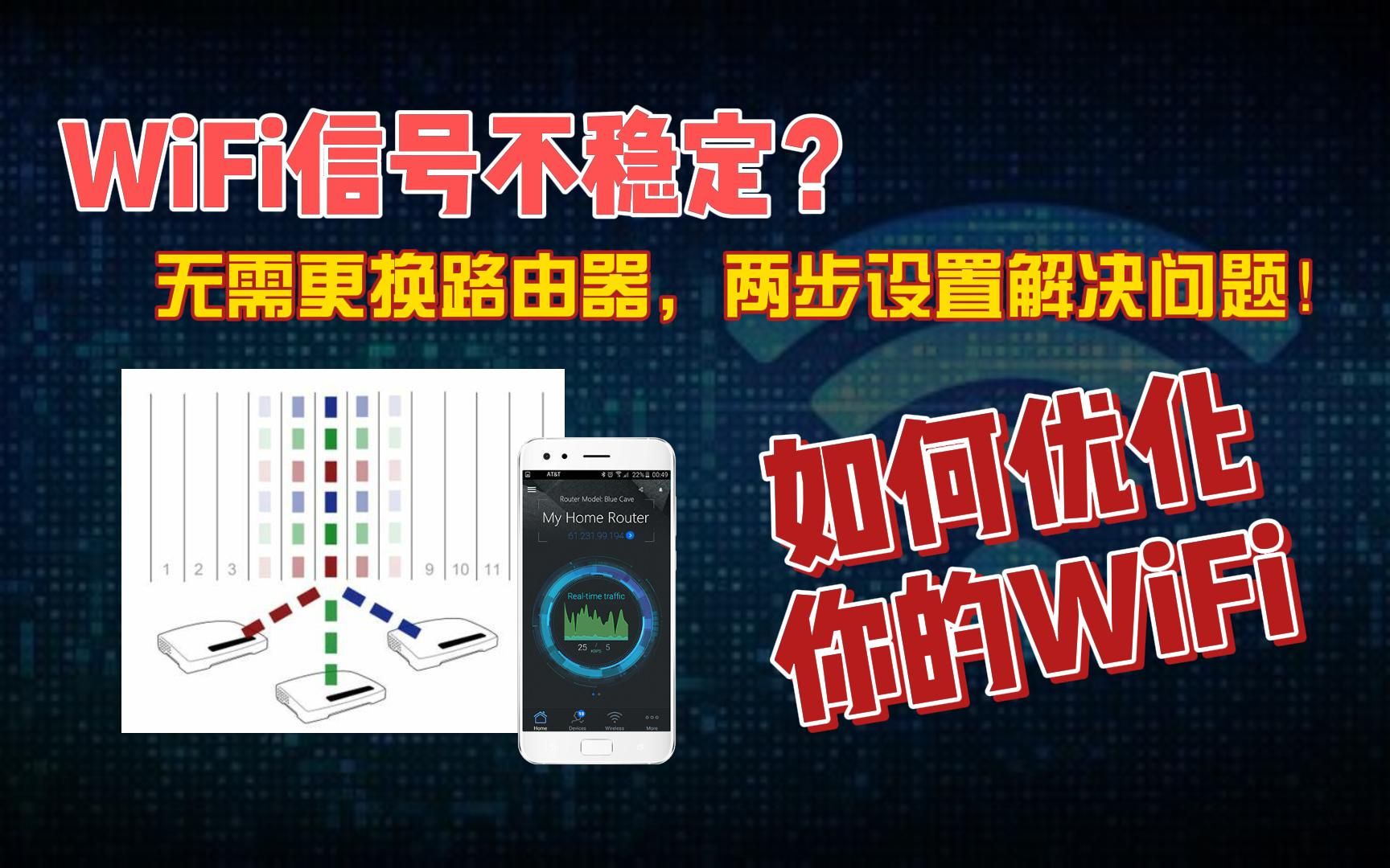 WiFi信号不稳定?教你如何优化路由器无线网络!