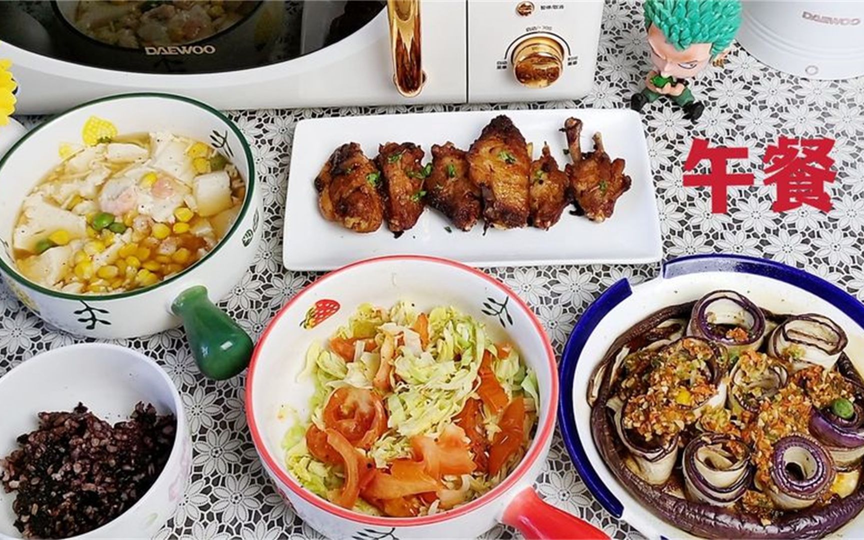 只用微波炉做午餐10多种食材肉菜齐全30分钟搞定懒人方法简单