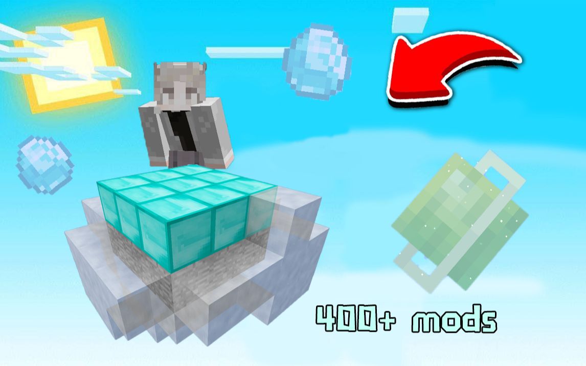 在开局九个钻石块的空岛 该如何生存下去? 我的世界 钻石空岛生存