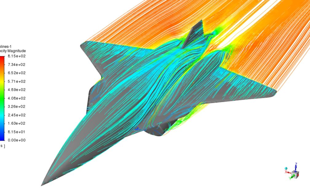 SR-72流场计算(CATIA+FLUENT)1机身建模