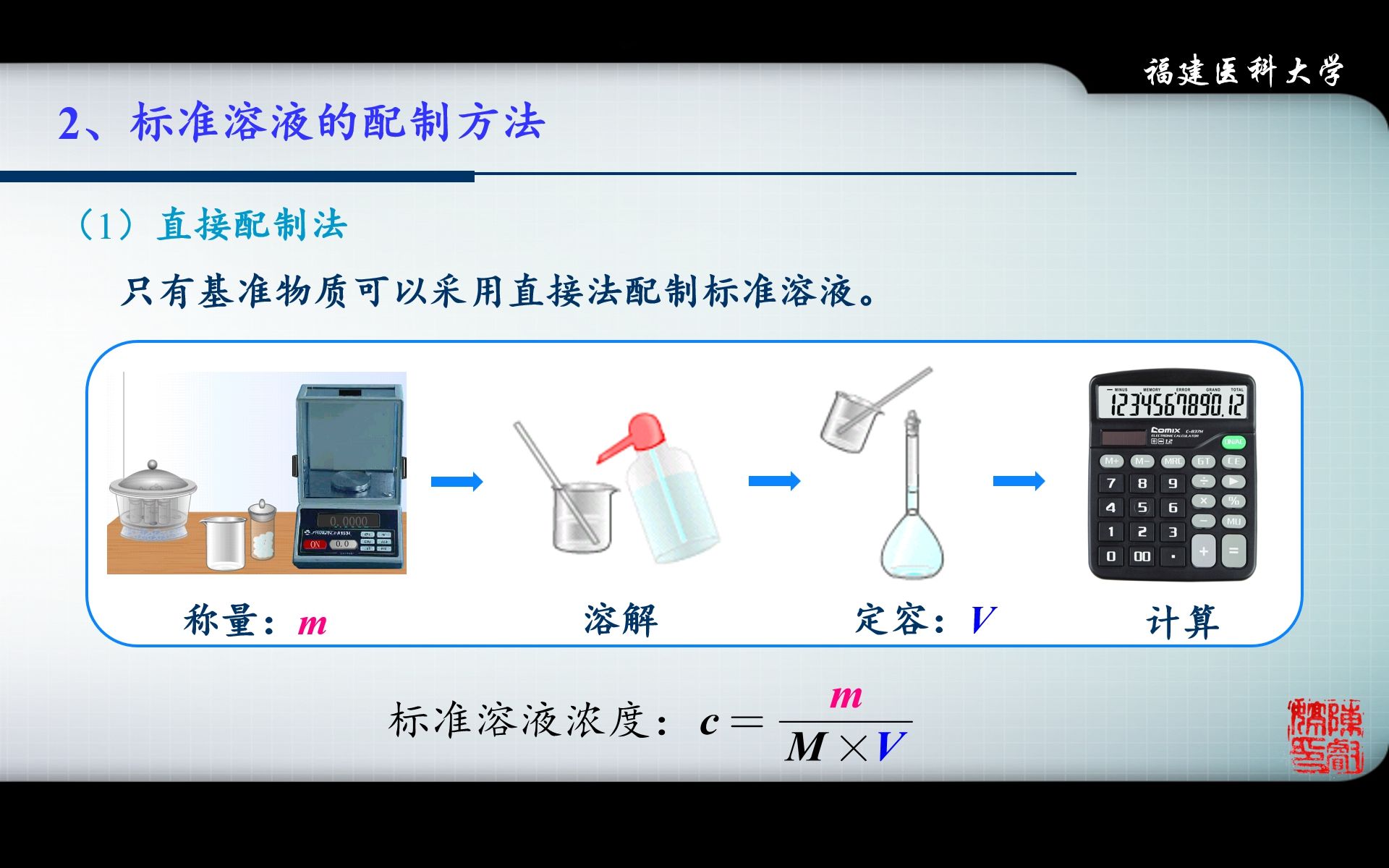 【分析化学】03-酸碱滴定法-9(标准溶液的配制和标定)-药学第9版