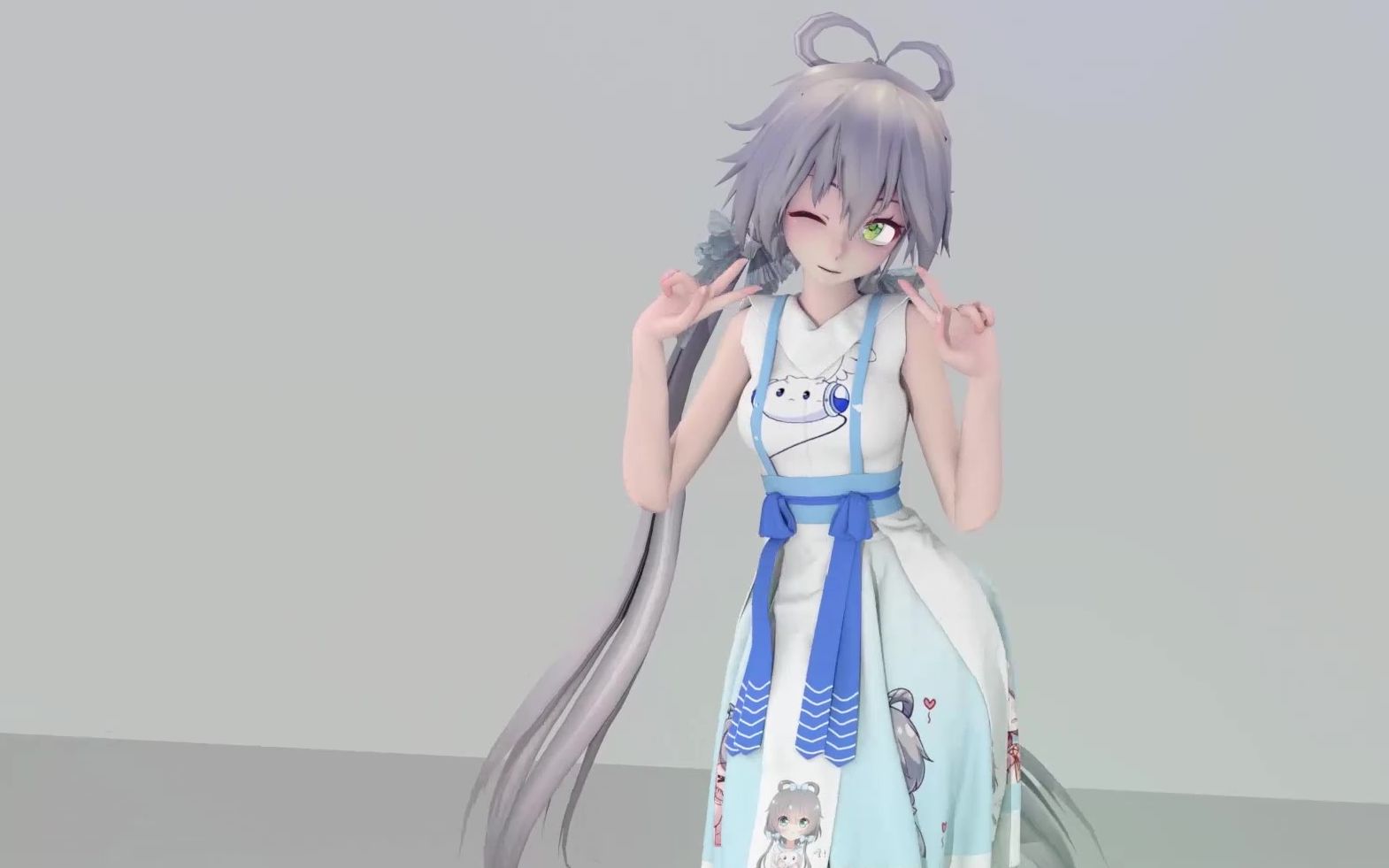 【C4D布料解算】DumbDumb 快来领取萌萌の天依叭~ - 洛天依❤