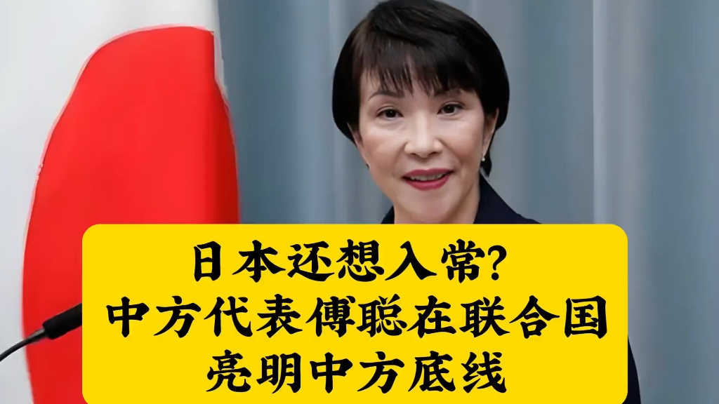 日本还想入常? 傅聪在联合国否决其入常资格,亮明中方底线!