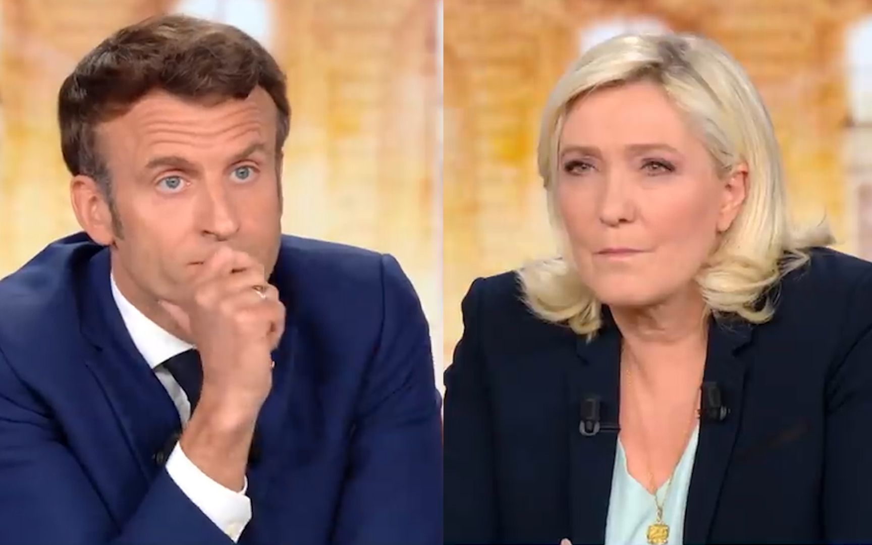 电视辩论上正面交锋!马克龙指责勒庞“依赖俄罗斯和普京”