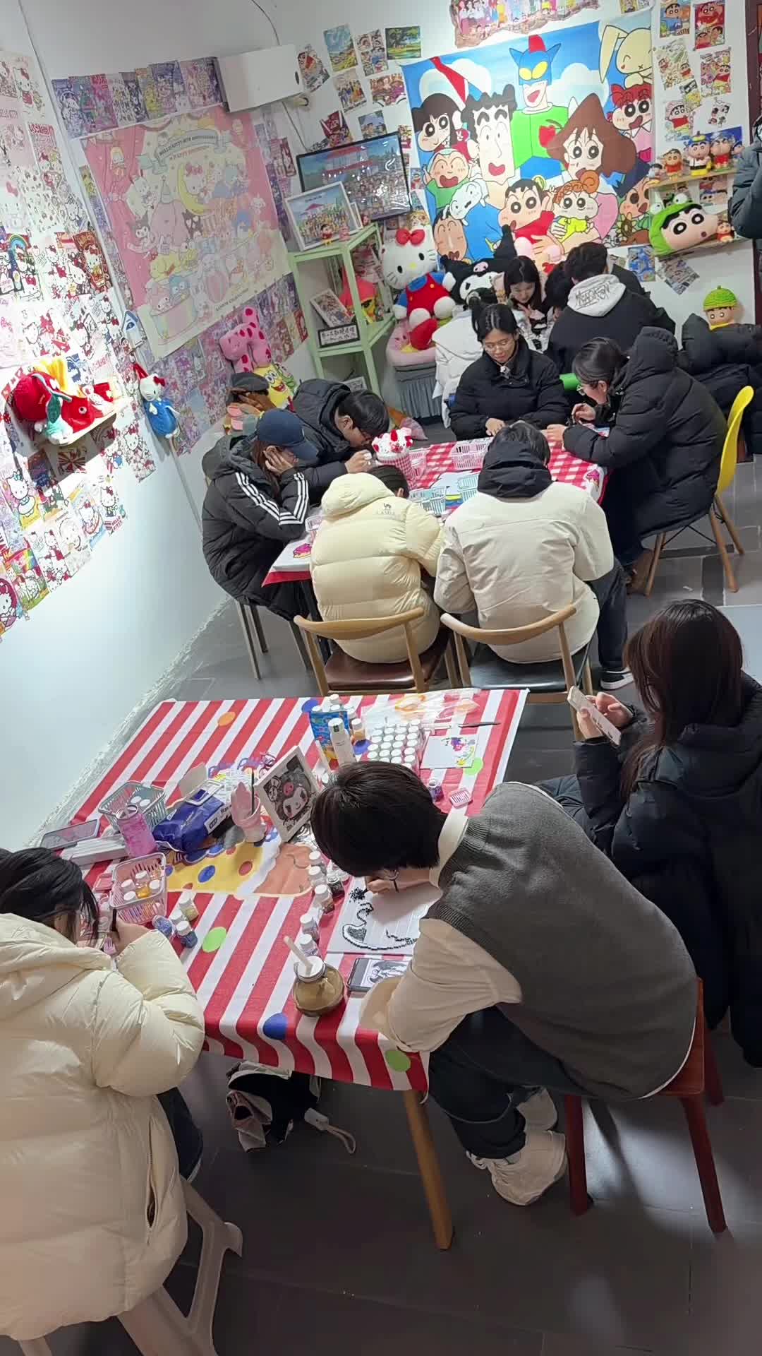 带上你最好的朋友一起来店里拼豆吧～#拼豆 #滕州 #手工