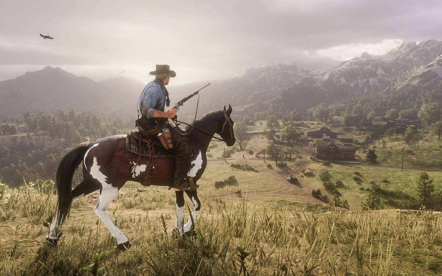 荒野大镖客2在1080P下不糊的画质