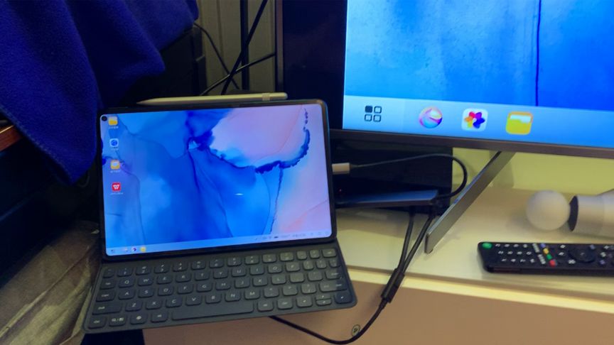 Matepad Pro测试视频输出4-电视4K输出 电脑模式补充