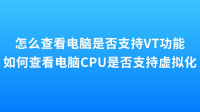 怎么查看电脑是否支持VT功能,如何查看电脑CPU是否支持虚拟化