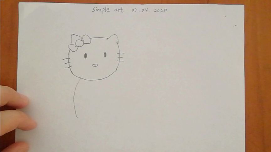 简笔画 Hello Kitty
