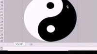 Excel;利用图形组合制作复杂的图形