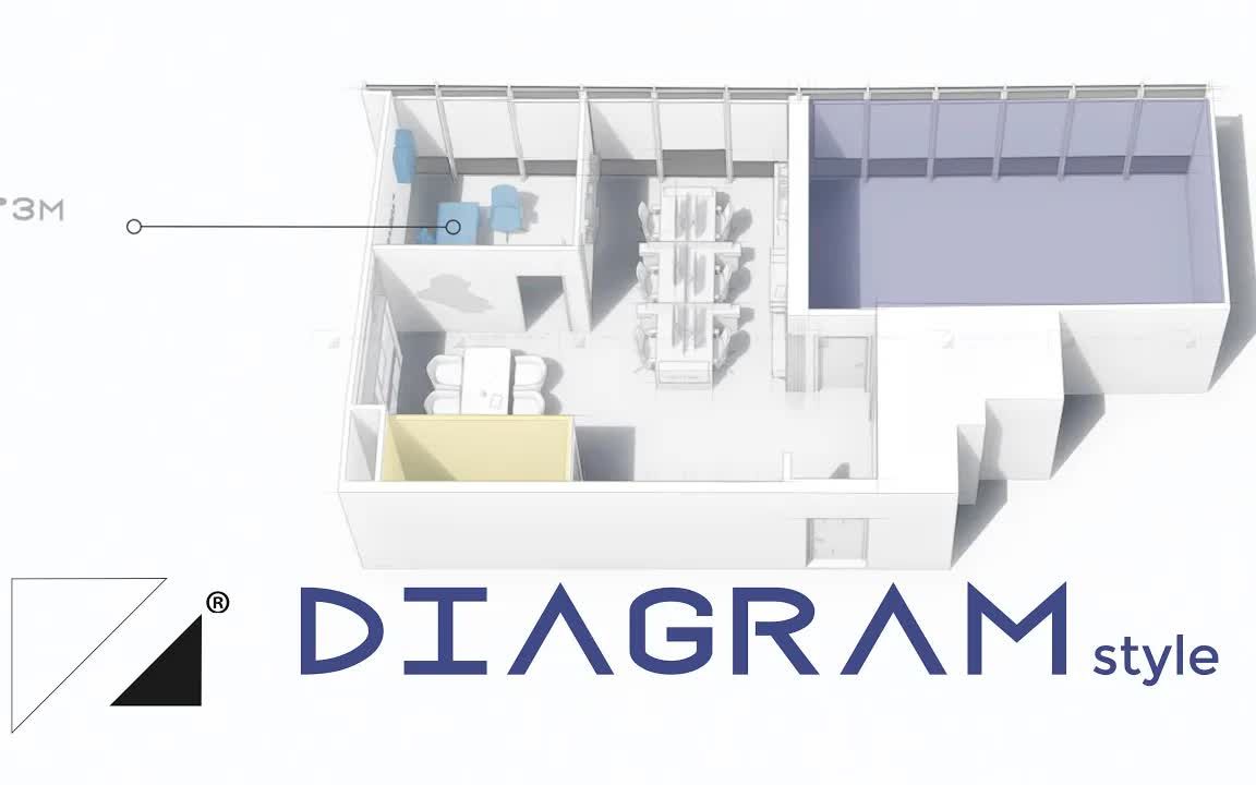 【案例分享】清晰明了的建筑方案动画表达,兼顾信息量与美观