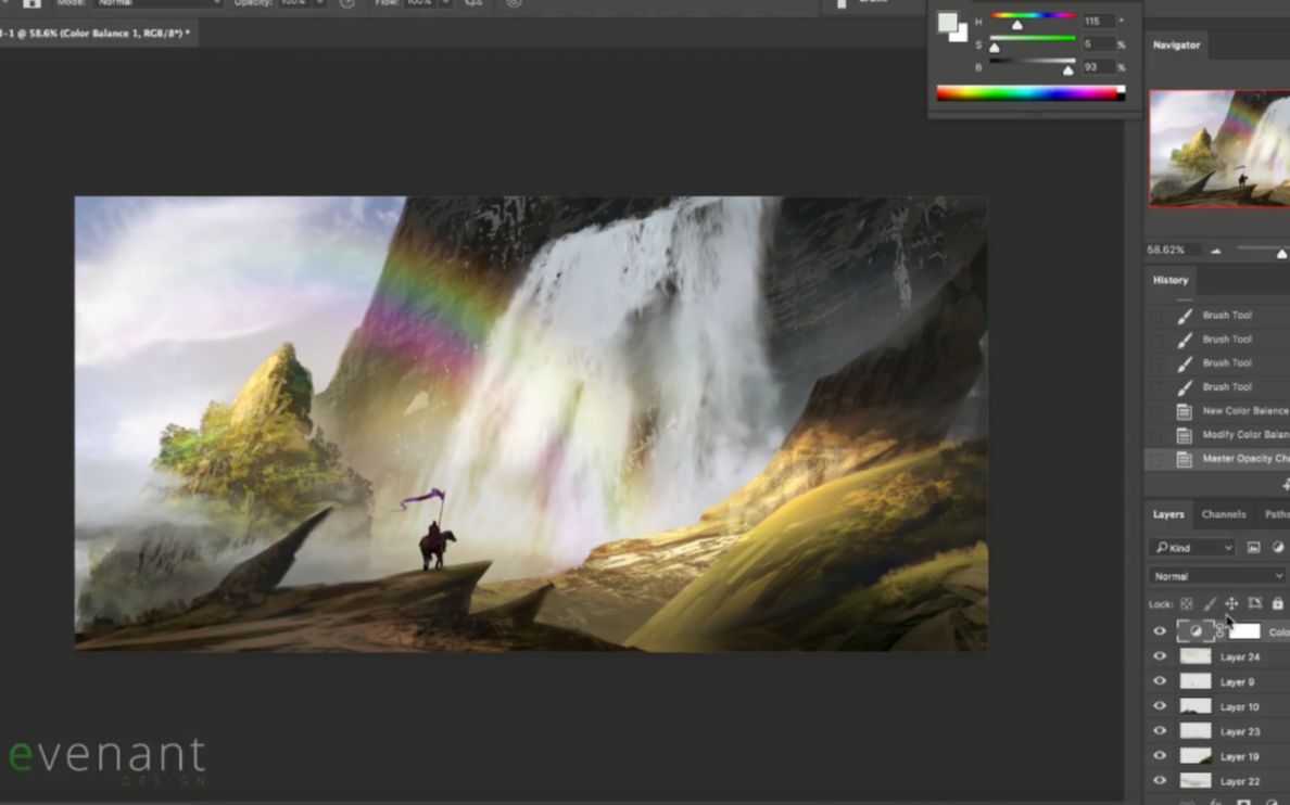 学习使用自定义形状工具,并用其快速绘制场景