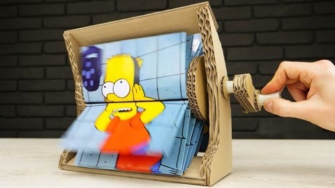 如何DIY翻页动画机?小哥展示制作过程,成品简单又好玩!