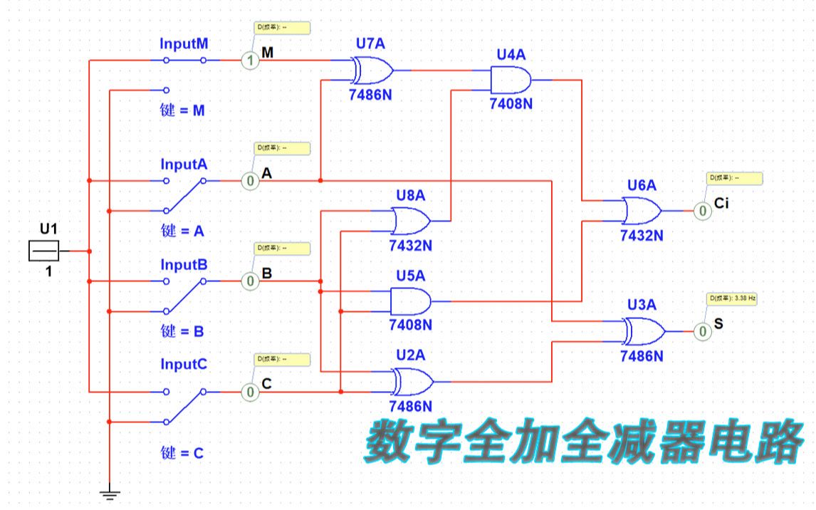 4.10全加器全减器