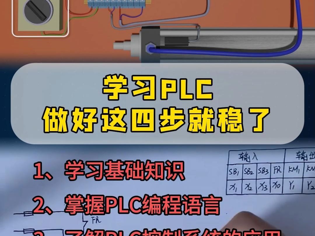 学习PLC,做好这四步就稳了!
