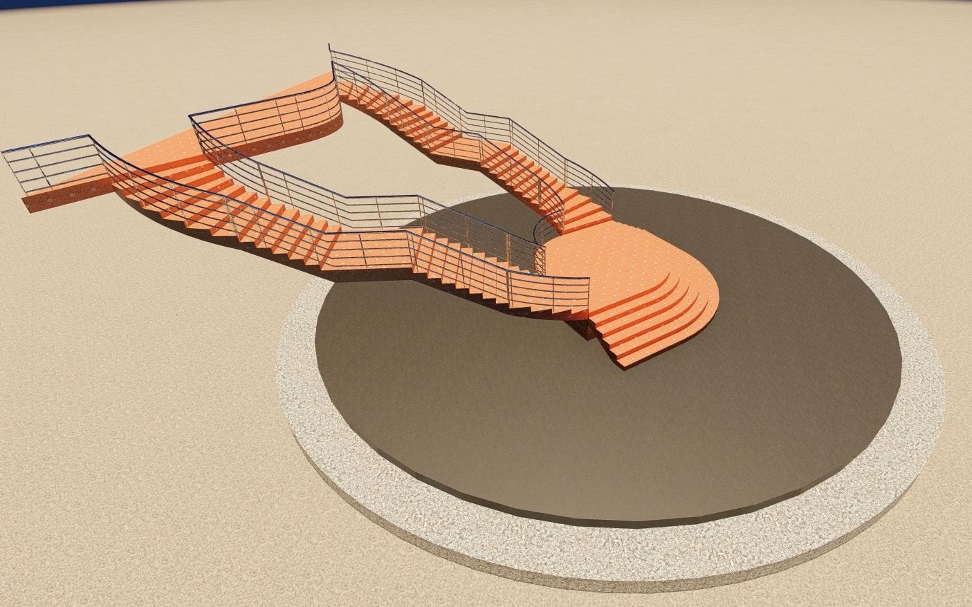...楼梯,使用BIM建模软件Revit讲解创建过程,楼梯梯段及栏杆扶手的创建