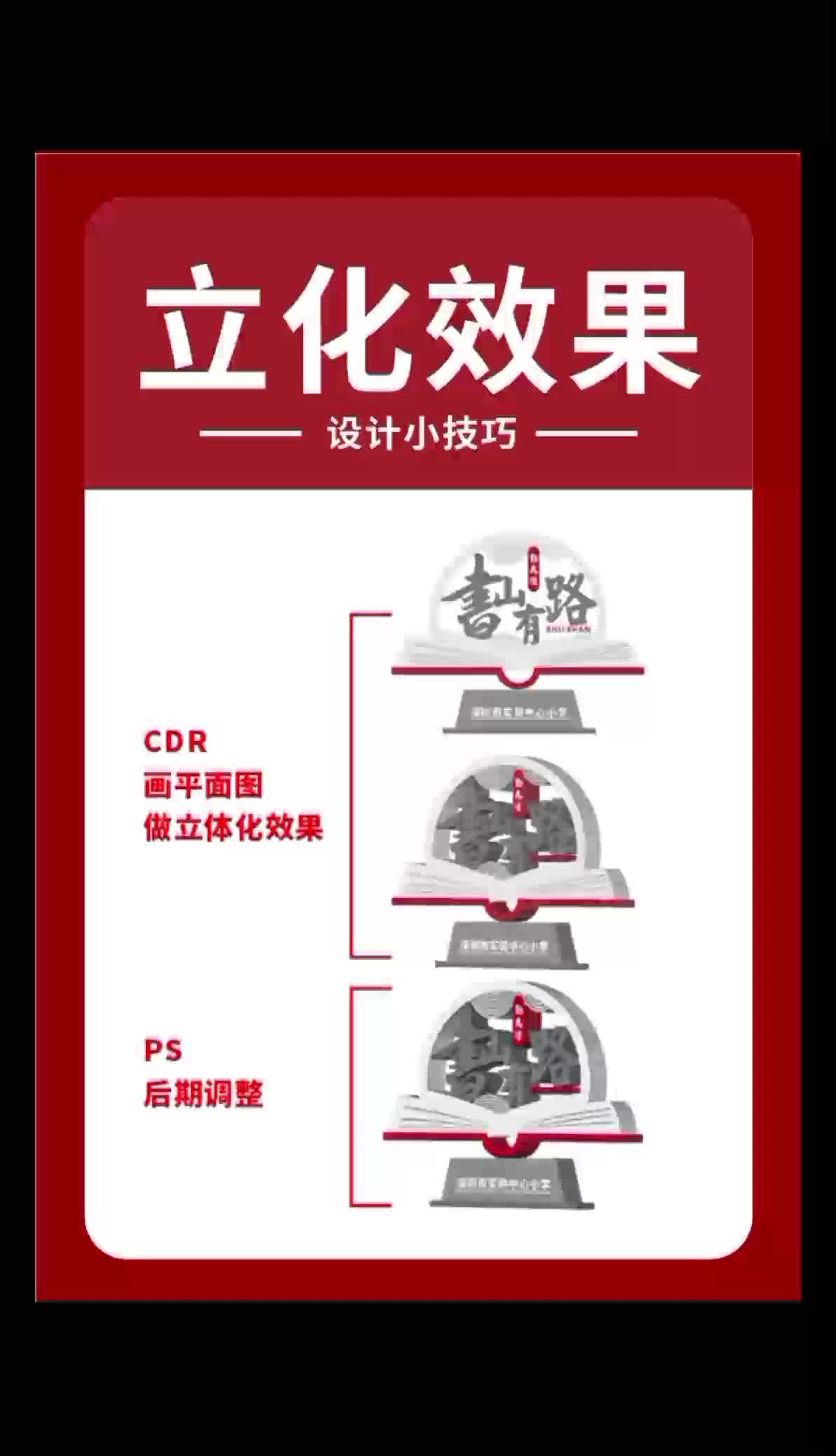 #CDR制作立体化效果