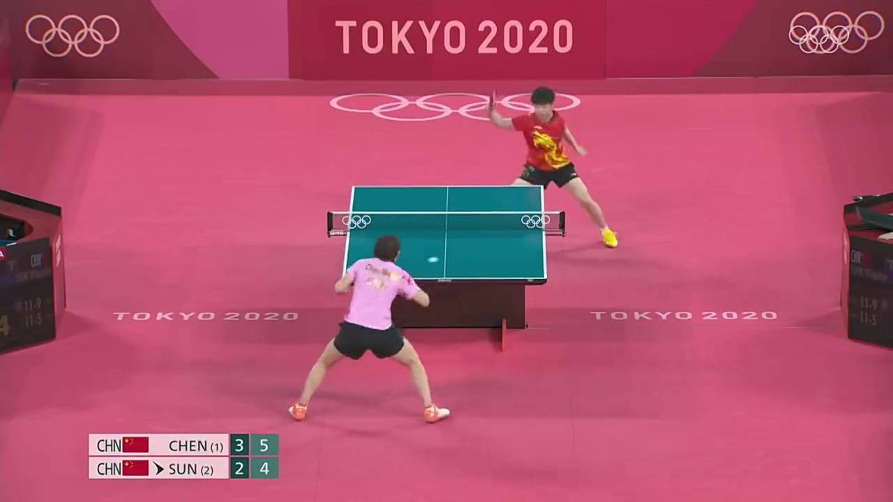陈梦防守真好!东京奥运会女单决赛:孙颖莎第六局心理先出问题了