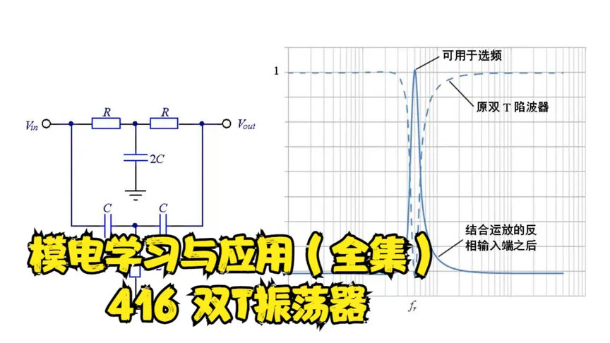 模电学习与应用(全集) 416 双T振荡器