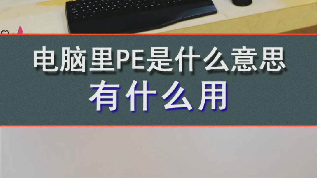 电脑里PE是什么意思?