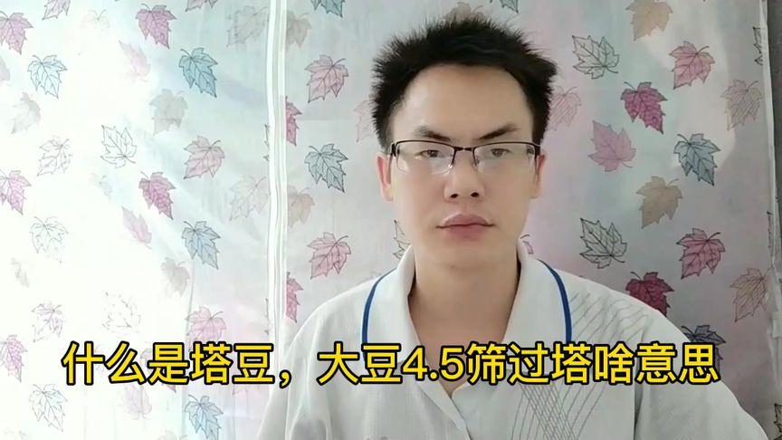 什么是塔豆,大豆4.5筛过塔啥意思