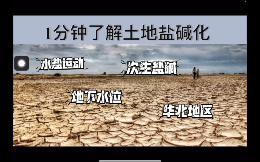 [我爱学地理] 1分钟了解土地盐碱化