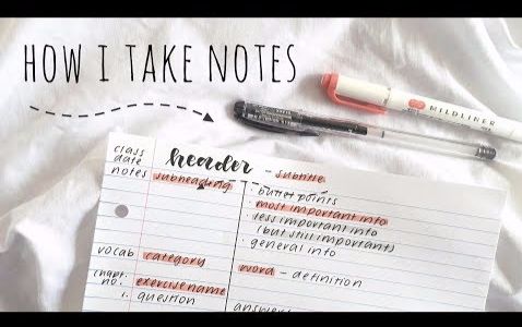 【笔记|中字】手把手教你写笔记啦~超详细的笔记排版教程