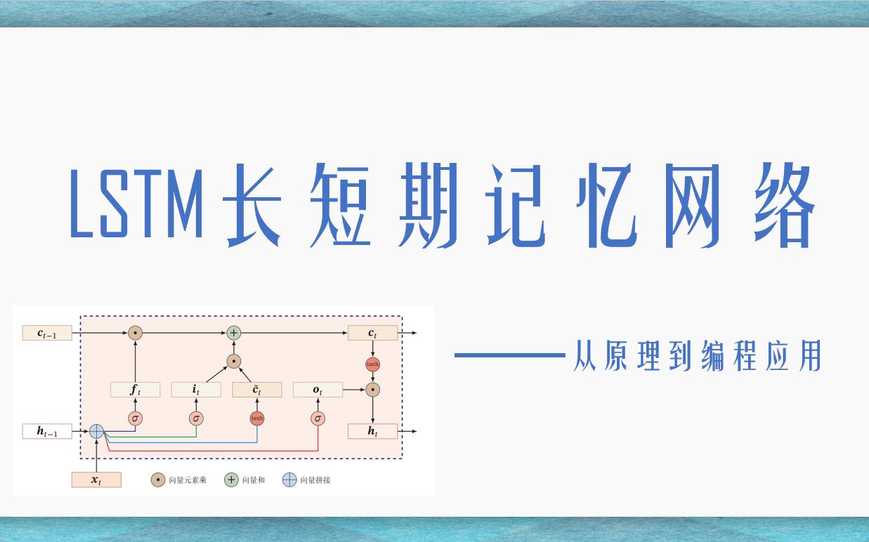 LSTM长短期记忆网络从原理到编程实现