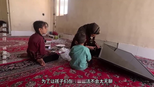 米娜购买电视剧回家,孩子们终于看上了动画片