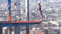 女子跳水动作,姿势好看,动作满分,网友:精彩!