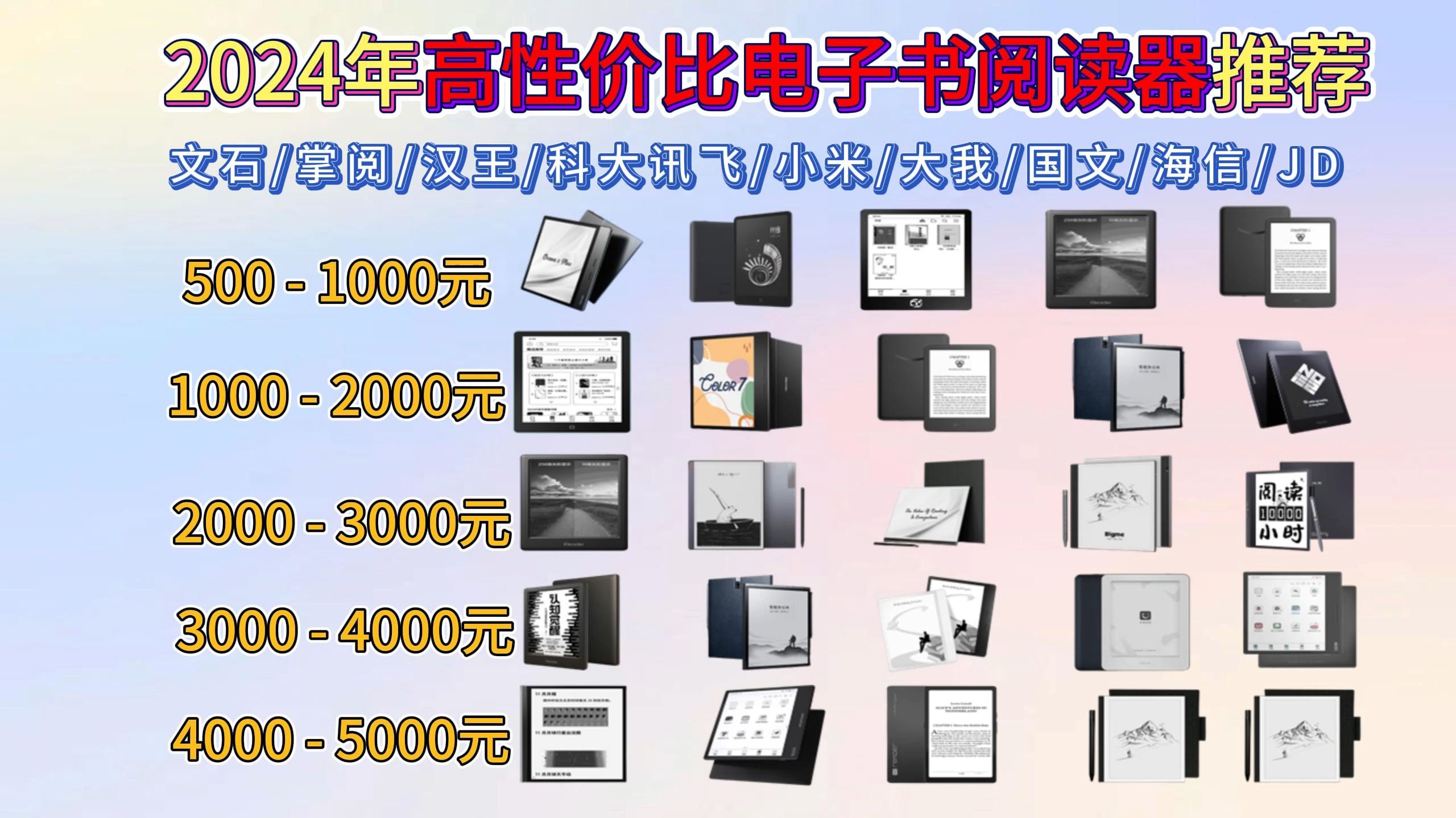 2024年10月|【国补】电纸书阅读器推荐攻略,电纸书/墨水屏怎么选,...