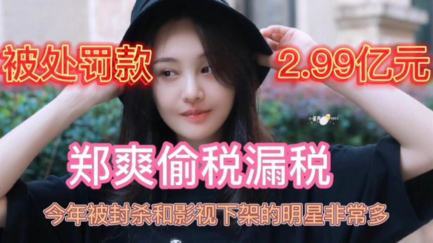 郑爽因偷税被罚加补缴2.99亿元,赵薇影视作品被下架,内娱整顿!