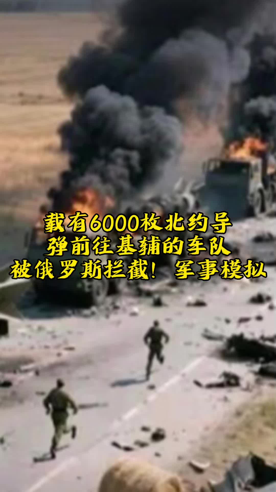 #短视频变现 #载有6000枚北约导弹前往基辅的车队 被俄罗斯拦截!军事...