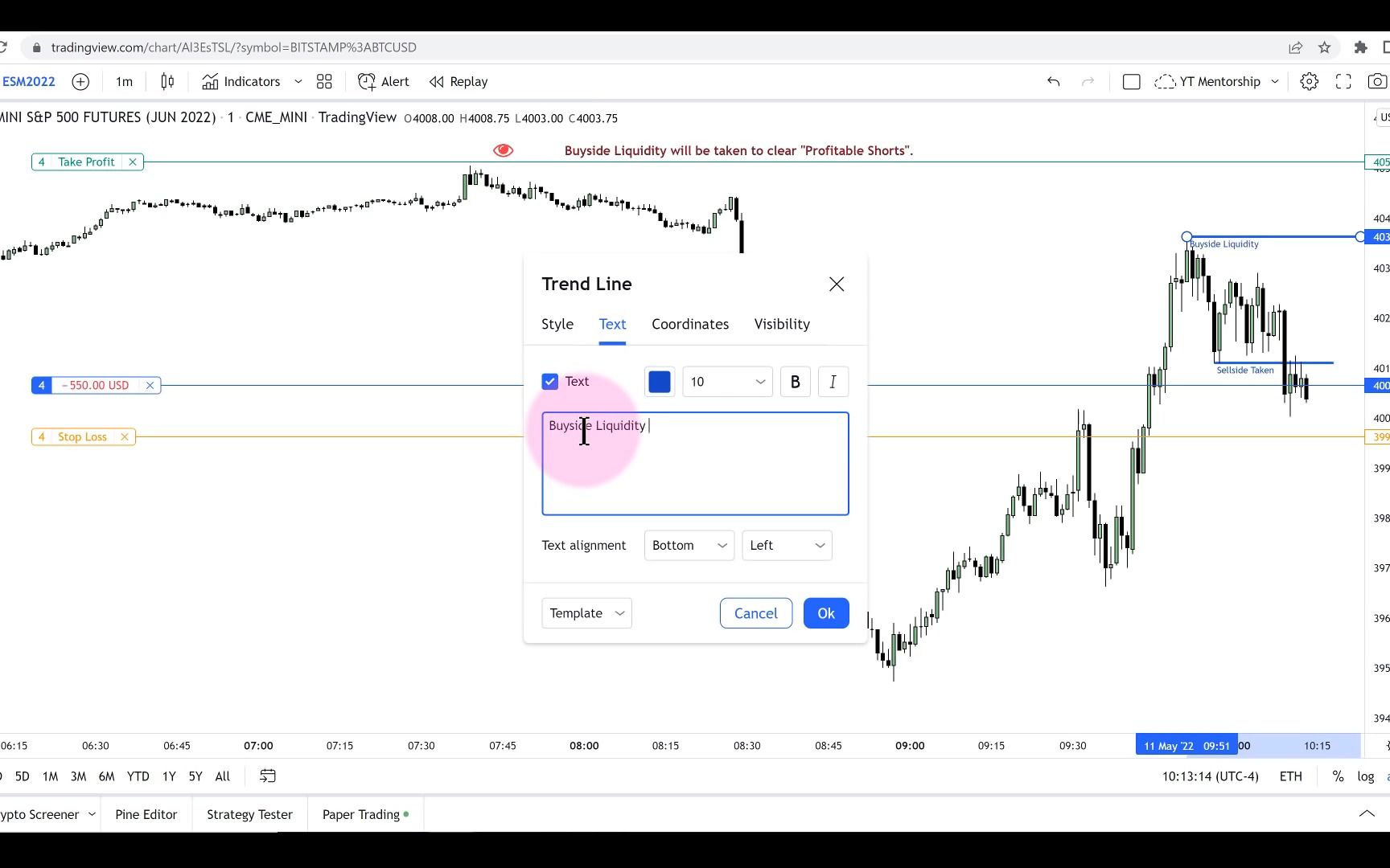 2022 ICT Mentorship Episode 26 - Example Of Tape Reading Practice