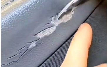 汽车真皮内饰破损修复,这样的修复效果你满意吗?