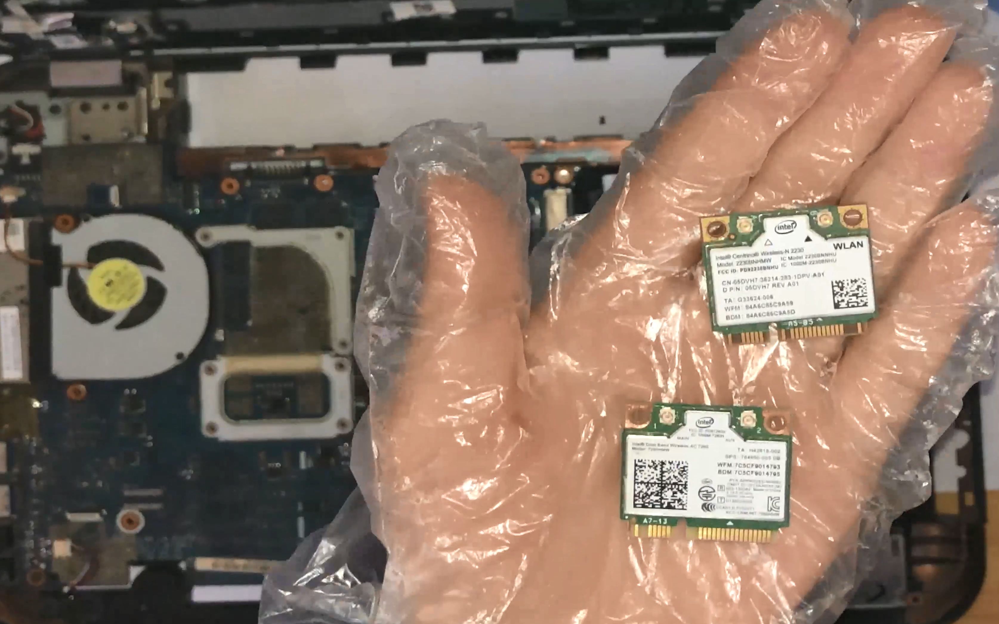 戴尔 dell 灵越15R 7520/3728 换无线网卡和底面D壳