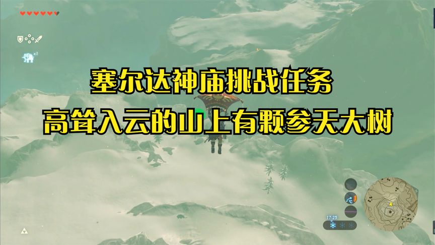 塞尔达神庙挑战任务之高耸入云的山上有颗参天大树